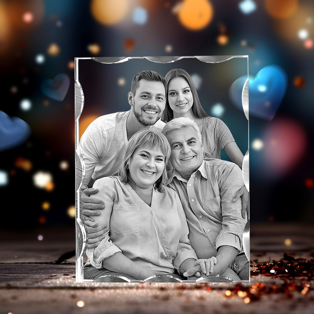 Wave 3D Crystal For Anniversary Day Gift – The 3D Crystal
